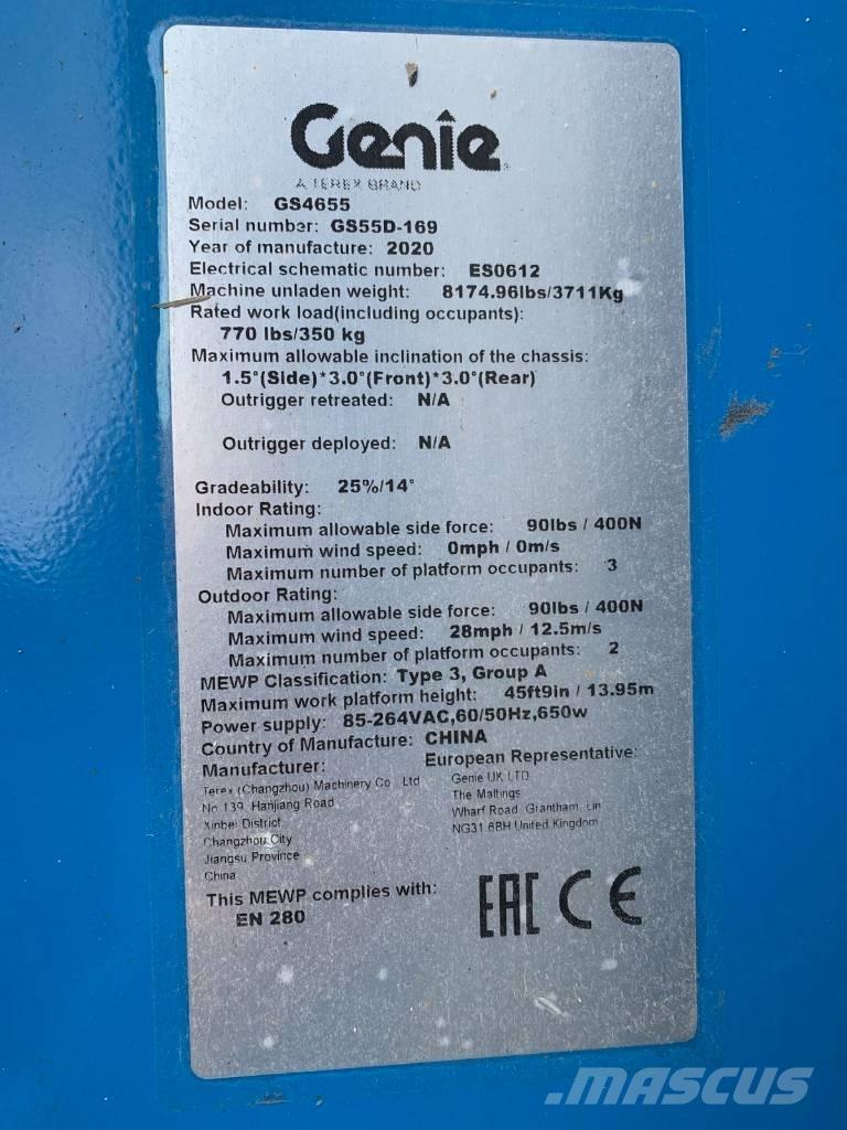 Genie GS 4655, NEW, 16m, electric scissor lift, 2024, Passau, Duitsland ...
